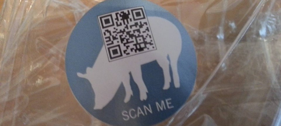 QR-code op varkensvlees van Aldi - Nieuwe Oogst